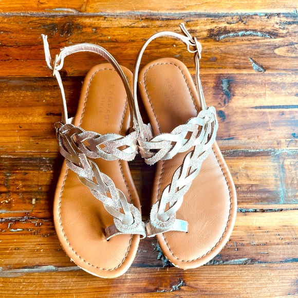Rampage | Shoes | Gold Braided Sandals | Poshmark